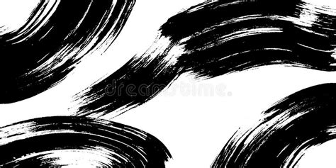 Bold Black Brush Stroke Abstract Pattern Stock Illustration Illustration Of Shot Flow 369558341