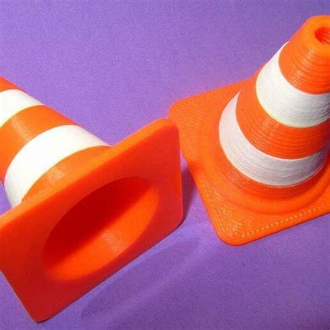 Download Free Stl File Traffic Cone Single Extruder Version • 3d