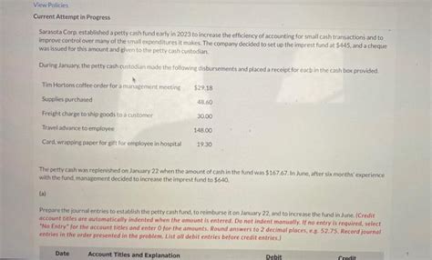 Solved Current Attempt In Progress Sarasota Corp