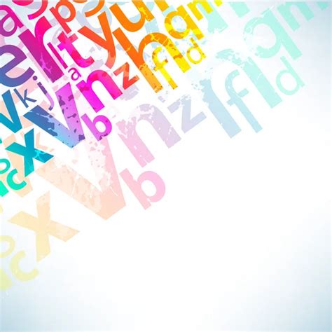 Abstract Vector Background With Letters Stock Illustration By ©file404