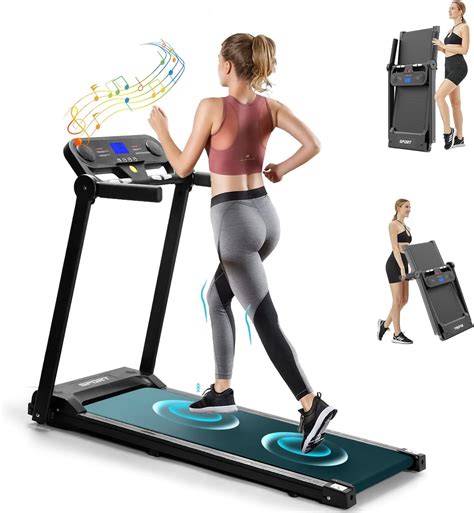 Treadmills For Home With Bluetooth Speakers Heart Rate Display Foldable Lbs Running