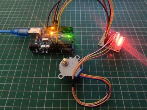 Stepper Motor With Arduino Using ULN Driver Arduinpo With Stepper Motor