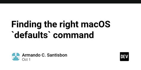 Social Sage On Linkedin Finding The Right Macos `defaults` Command