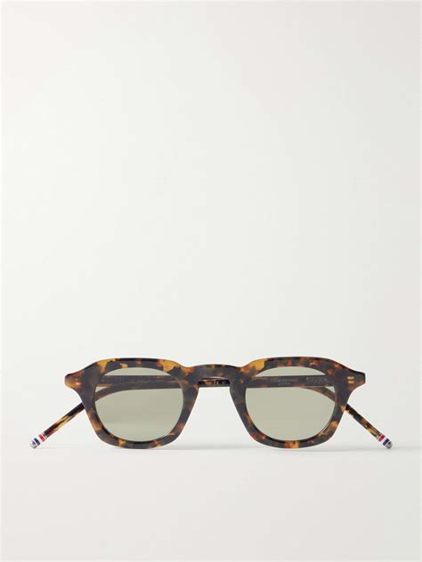 Thom Browne Round Frame Tortoiseshell Acetate Sunglasses For Men Mr