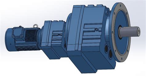 Rf Combined Cast Iron Helical Gear With Hard Face With Output Flange