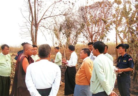ဘိုးဘွားရိပ်သာ မီးလောင်မှုကို လာရောက်ကြည့်ရူခဲ့တဲ့ တိုင်းဒေသကြီးဝန်က