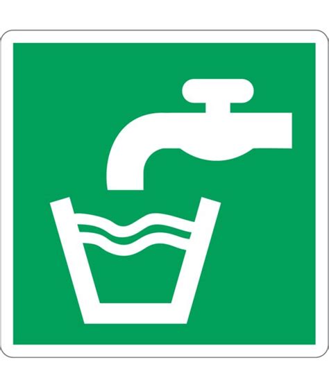 Cartello Con Simbolo Acqua Potabile Seg E