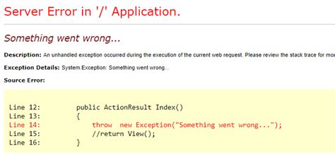 Exception Filter In Aspnet Mvc