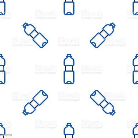 흰색 배경에 물 아이콘 격리 매끄러운 패턴의 라인 병 소다 아쿠아 음료 표지판 다채로운 개요 개념 벡터 0명에 대한 스톡 벡터 아트 및 기타 이미지 Istock