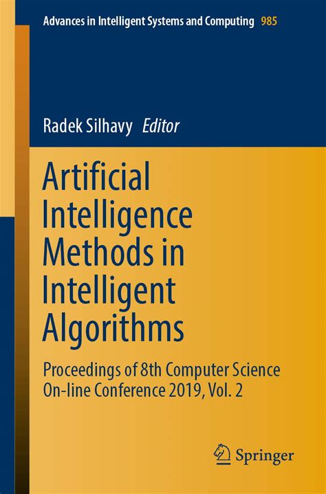 Amazon.com: Artificial Intelligence Methods in Intelligent Algorithms: Proceedings of 8th ...