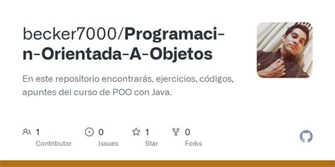 GitHub Becker7000 Programaci N Orientada A Objetos En Este