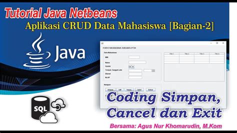 Belajar Java Netbeans Free Coding Aplikasi Crud Data Mahasiswa