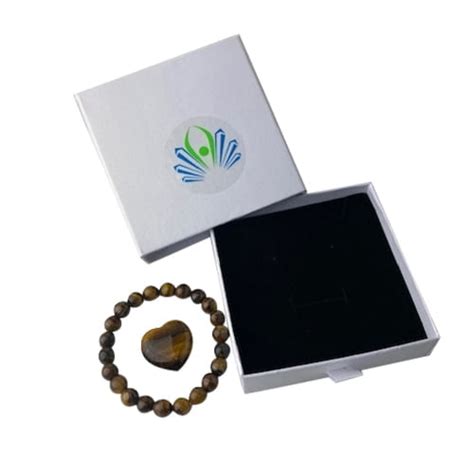 Buy Tiger Eye Bracelet With Heart Online Innovative Crystal Healing