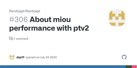 About Miou Performance With Ptv Issue Pointcept Pointcept