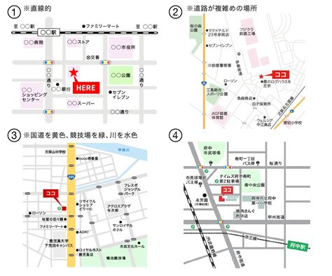 シンプルで分かりやすい地図を作成致します 簡易的で見やすい地図が必要な方へ