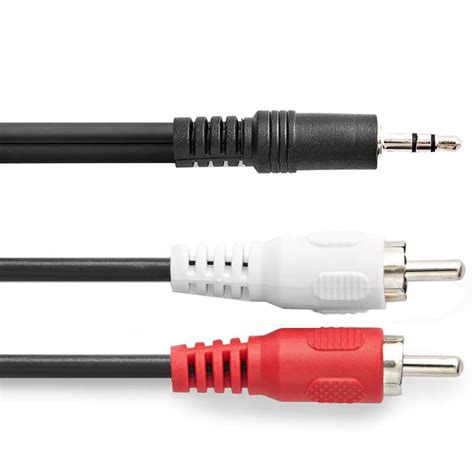 Khudadad RCA to 3.5mm Aux Cable - 1.2m | Phono to 3.5mm Jack Adapter ...