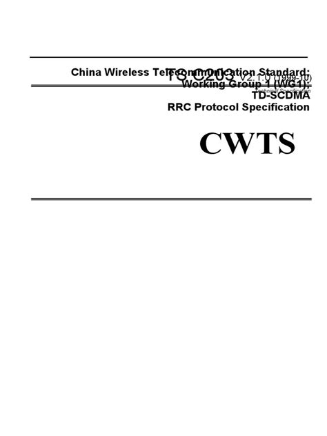 Rrc Protocol Specification Pdf Communications Protocols Quality