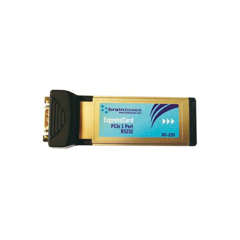 Brainboxes Xc 235 1 Port Rs232 Native Expresscard Serial Adapter Memory