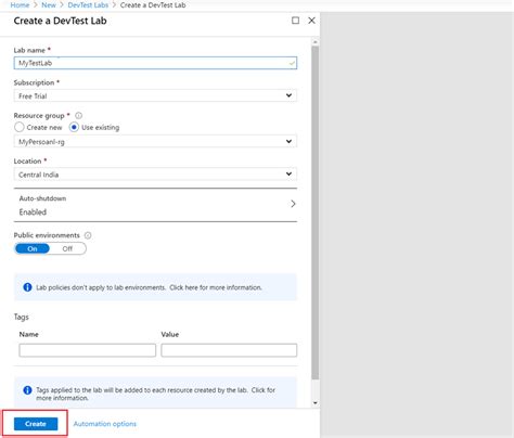 Set Up Azure Dev Test Lab For Sharepoint 2019