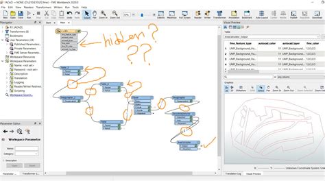 FME Desktop How To Get The Number Of Features Located In Front Of The Tools Arrows