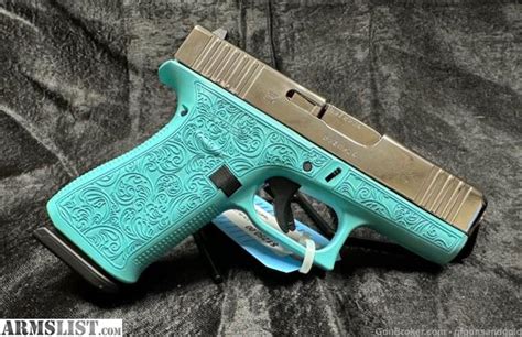 Armslist For Sale New Custom Nickel Glock G43x 9mm Glock N Roses
