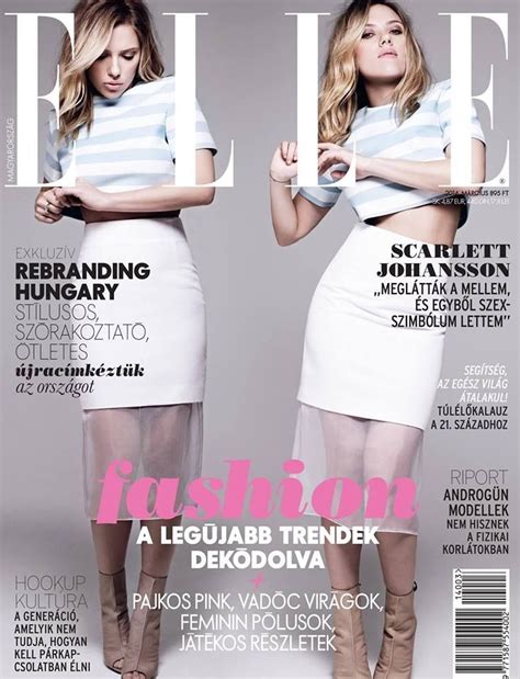 Elle Magazine Cover Hungary March 2014 Scarlett Johansson Fashion
