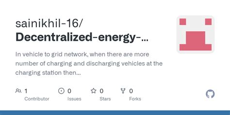 GitHub Sainikhil 16 Decentralized Energy Trading In V2G Network By