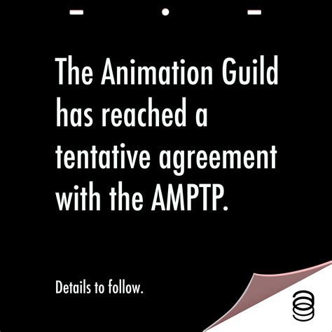Animated Antic On Twitter The Animation Guild Has Announced That They