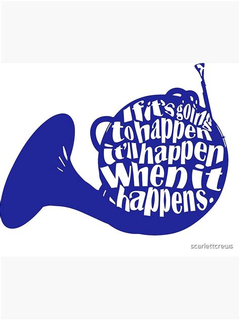 How I Met Your Mother Blue French Horn Premium Matte Vertical Poster