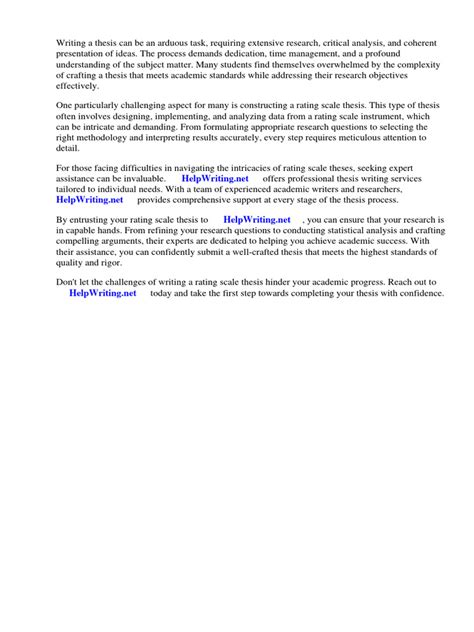rating scale thesis pdf survey methodology shock circulatory