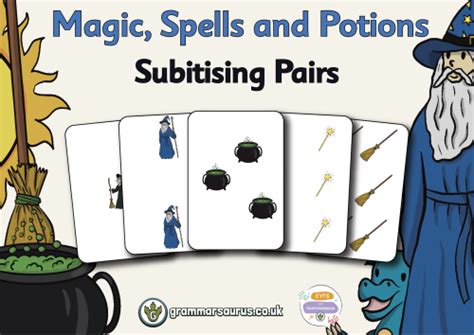 EYFS Magic Spells And Potions Subitising Pairs Grammarsaurus