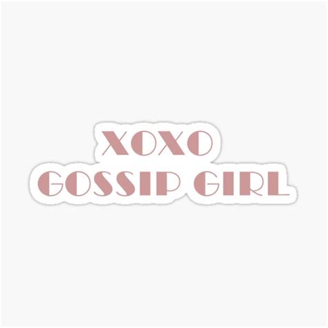Gossip Girl Stickers Redbubble