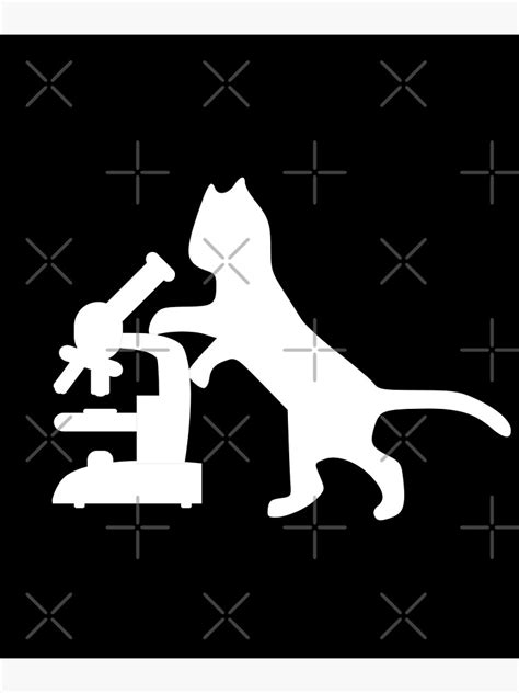 Microscope Cat Science Cat Cat Microbiology Cat Biology Cat