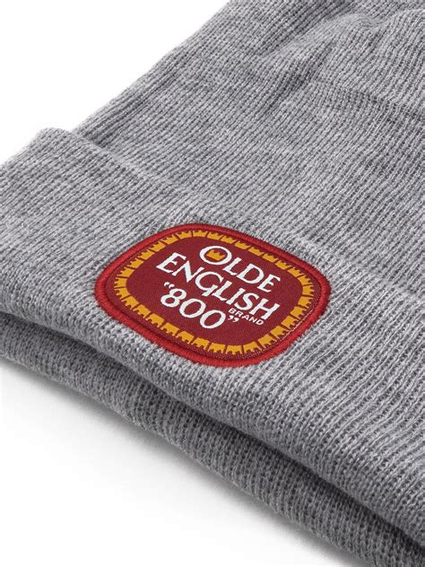Olde English 800 Beer Beanie Gray Tee Luv