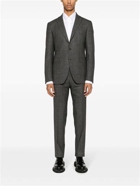 Tagliatore Traje Con Solapa De Muesca Y Botones Negro FARFETCH ES