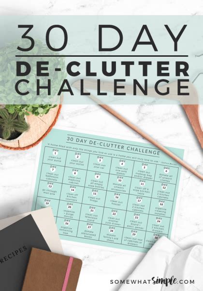 30 Day Declutter Challenge FREE Somewhat Simple