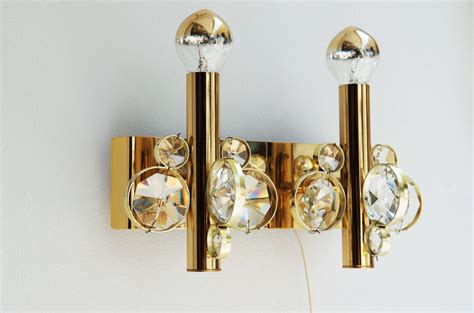 Vintage Cut Crystal Wall Sconce For Sale At Pamono