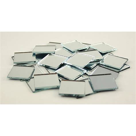 200pcs Small Square Glass Crafts Real Glass Mirror Grandado
