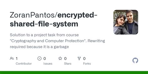 Github Zoranpantos Encrypted Shared File System Solution To A Project Task From Course