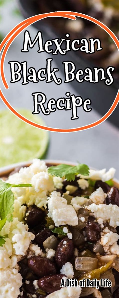 Mexican Black Beans A Dish Of Daily Life