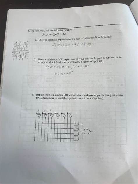 solved 5 8 points total for the following function fir