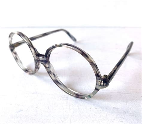 1960s Vintage Eyeglass Frames Round Eyewear Watercolo Gem