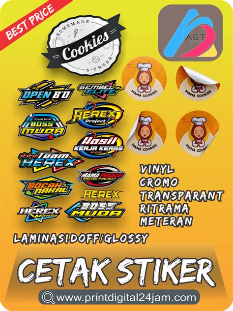 Cutting Stiker Printing Digital 24 Jam Spanduk Banner Cutting