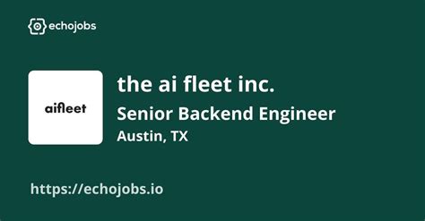 The Ai Fleet Inc Is Hiring Senior Backend Engineer Typescript