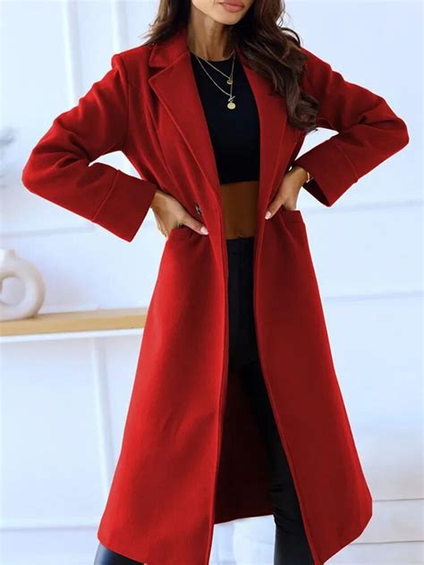 Badu Bg Елегантно вълнено палто за жени с дълъг ръкав улично облекло корейски модни якета