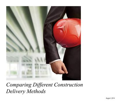 generic comparing different construction delivery methods aug 2014