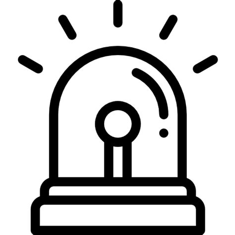 Detailed Rounded Lineal Siren Icon