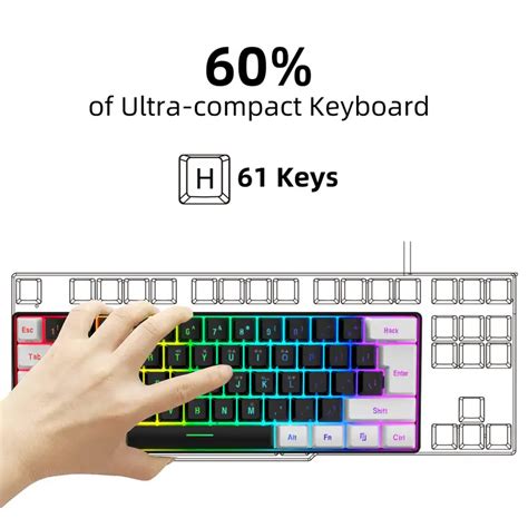 New 61 Key Film Keyboard White Black Rgb Mini Game Keyboard Temu Germany New 61 Key Film Keyboard White Black Rgb Mini Game Keyboard Temu Germany