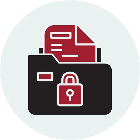 Secure Folder Vector Icon 32850296 Vector Art At Vecteezy