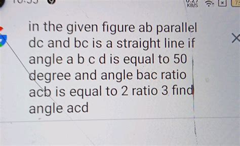 In The Given Figure Ab Parallel Dc And Bc Is StudyX